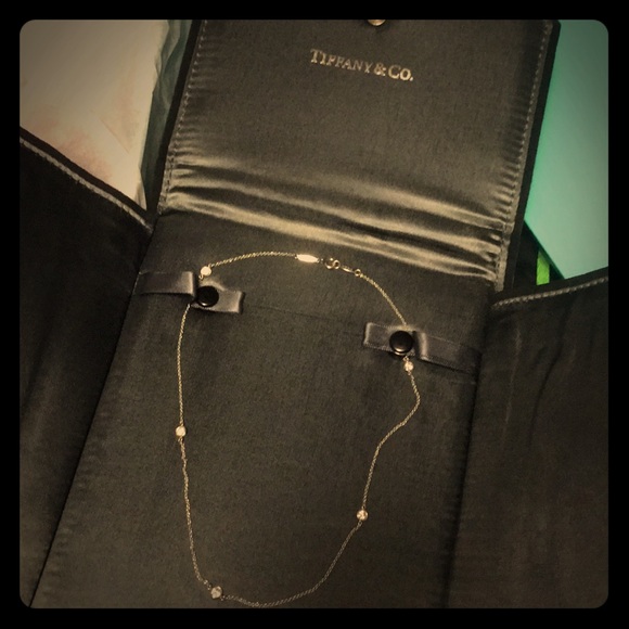 Tiffany & Co. | Jewelry | Tiffany Co Platinum 5x Diamond Necklace ...